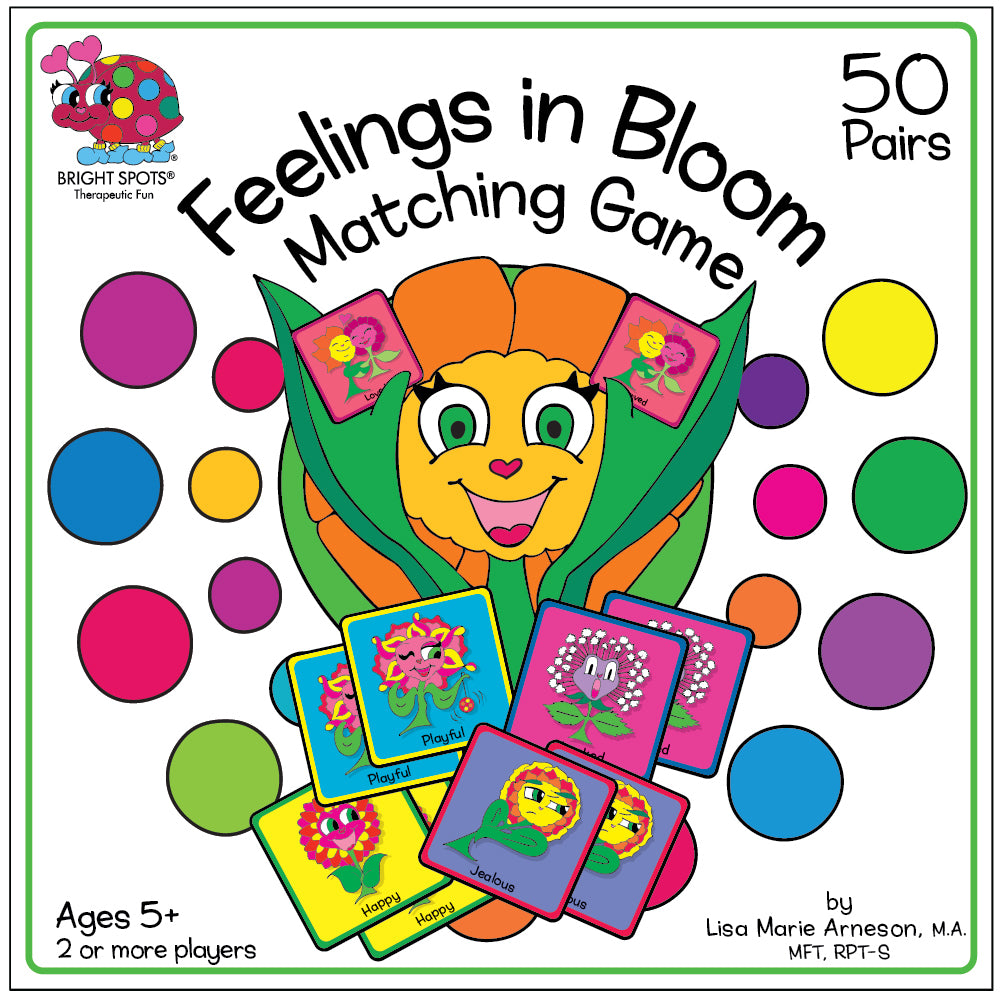 Play Therapy Matching Game - Feelings in Bloom – Bright Spots, LLC
